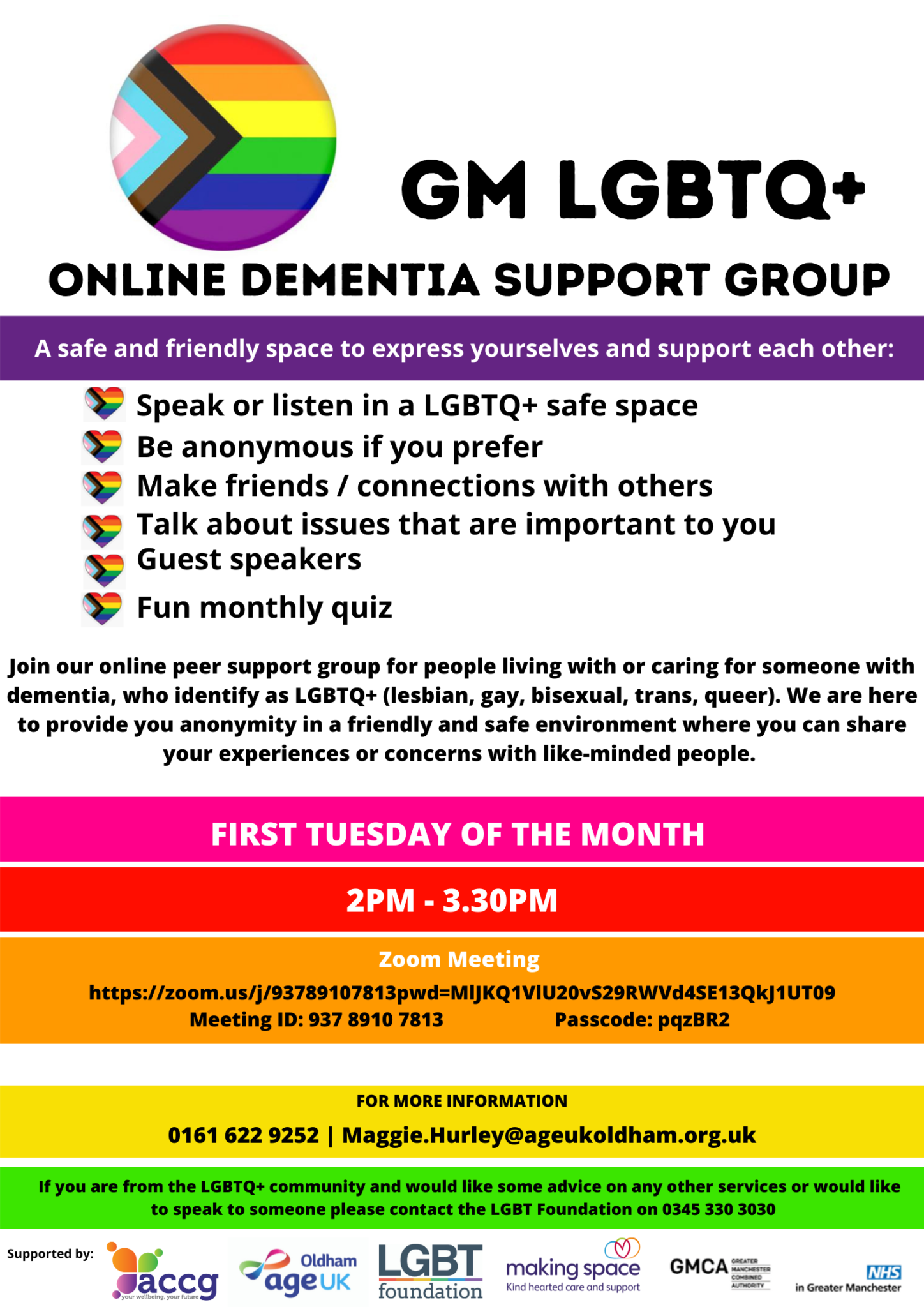 Greater Manchester LGBTQ+ online support group - pro-manchester