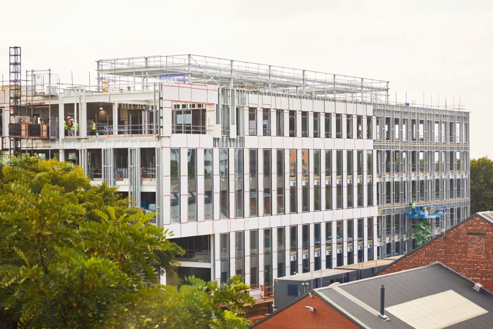 Base at Manchester Science Park tops out - pro-manchester